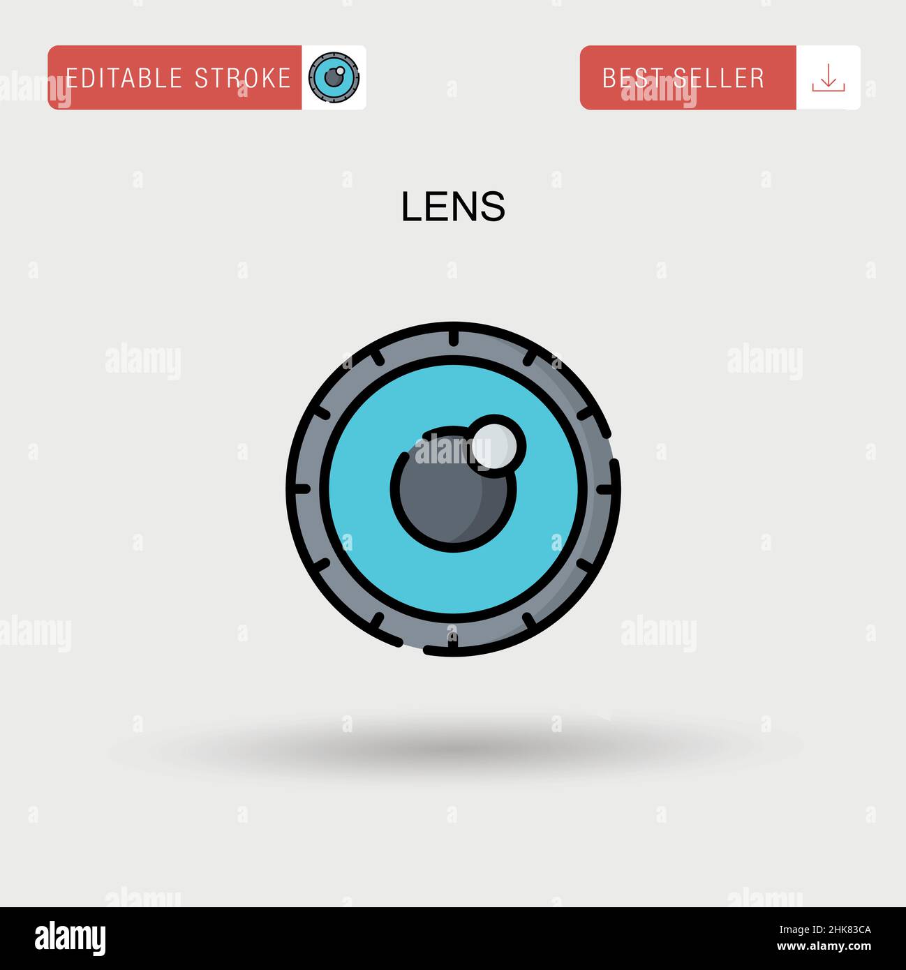 Simple lens Stock Vector Images - Alamy
