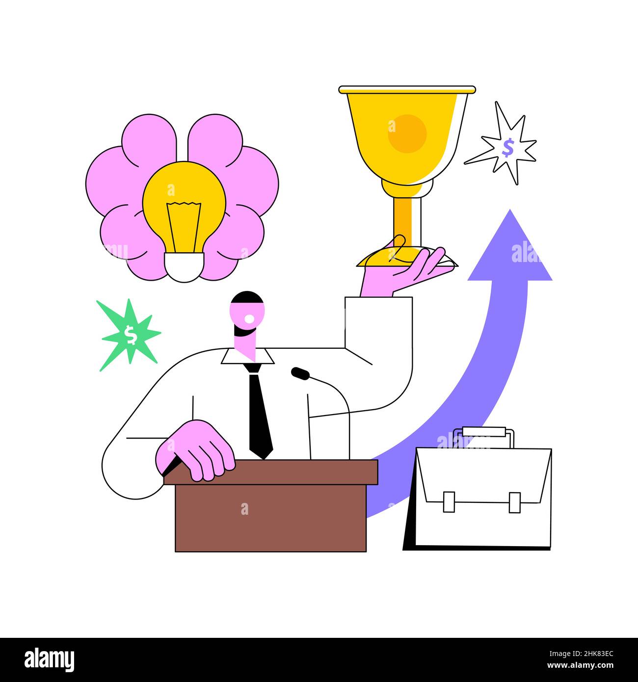 Motivation abstract concept vector illustration. Inspirational quote ...