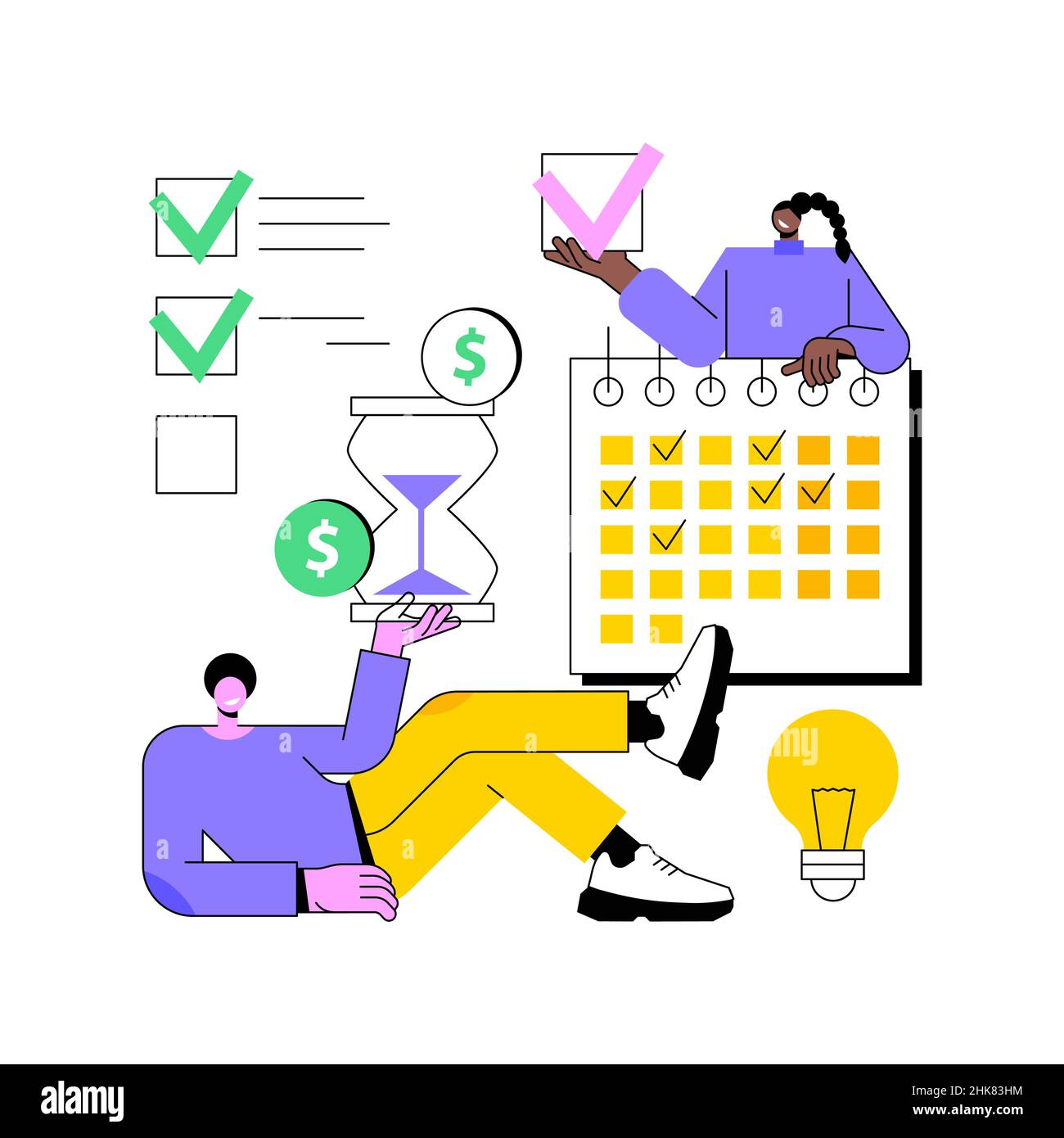 Project planning abstract concept vector illustration. Project plan ...