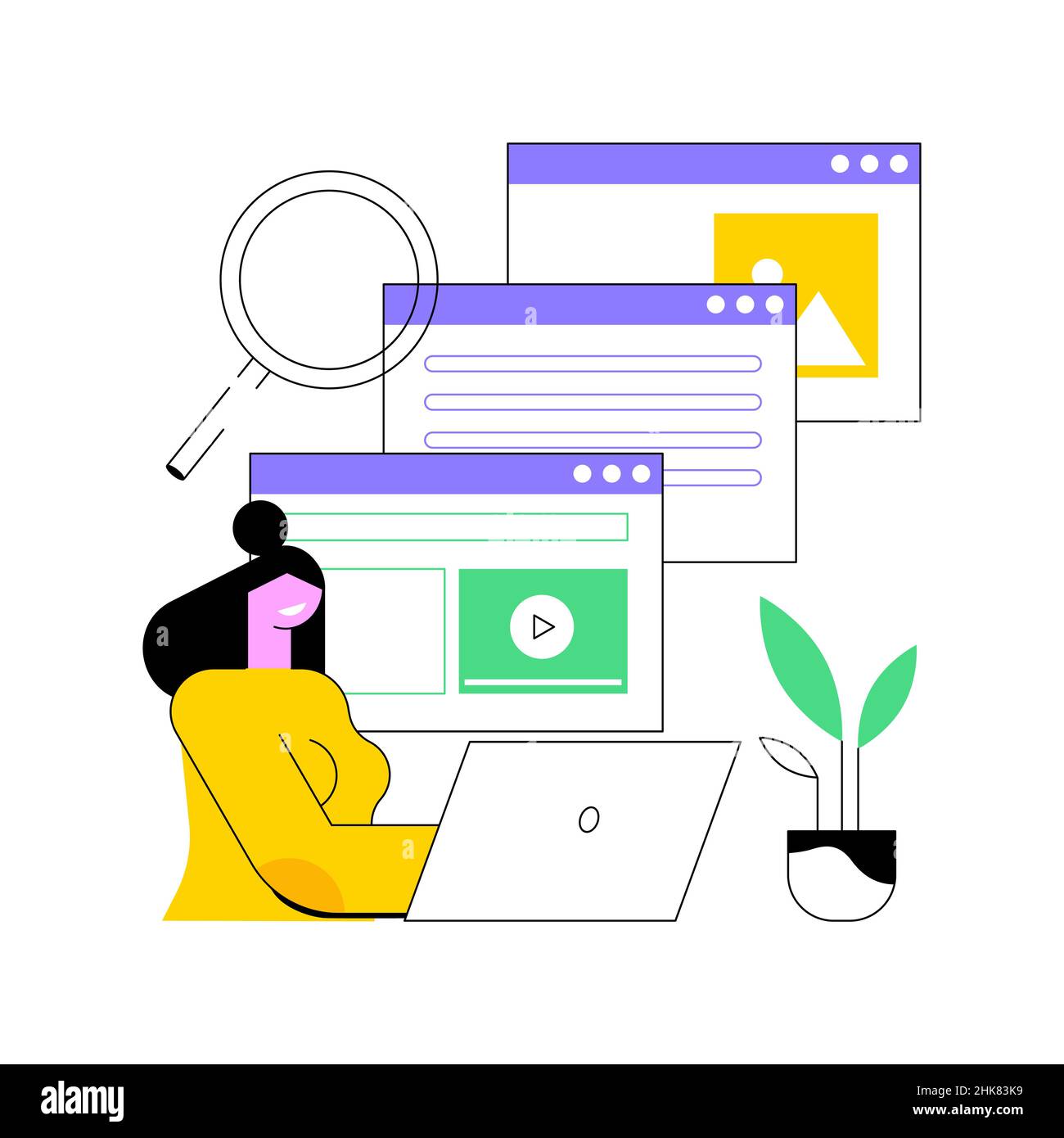 Copy optimization abstract concept vector illustration. Copy ...