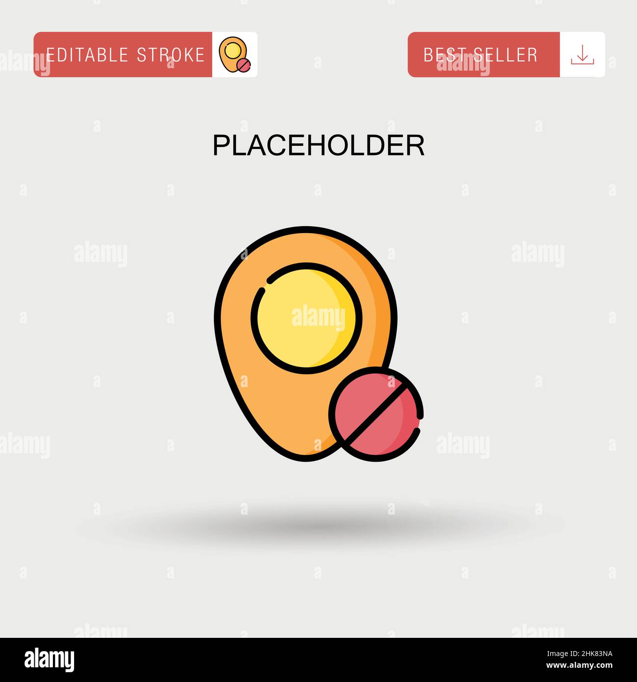 Placeholder Simple vector icon Stock Vector Image & Art - Alamy