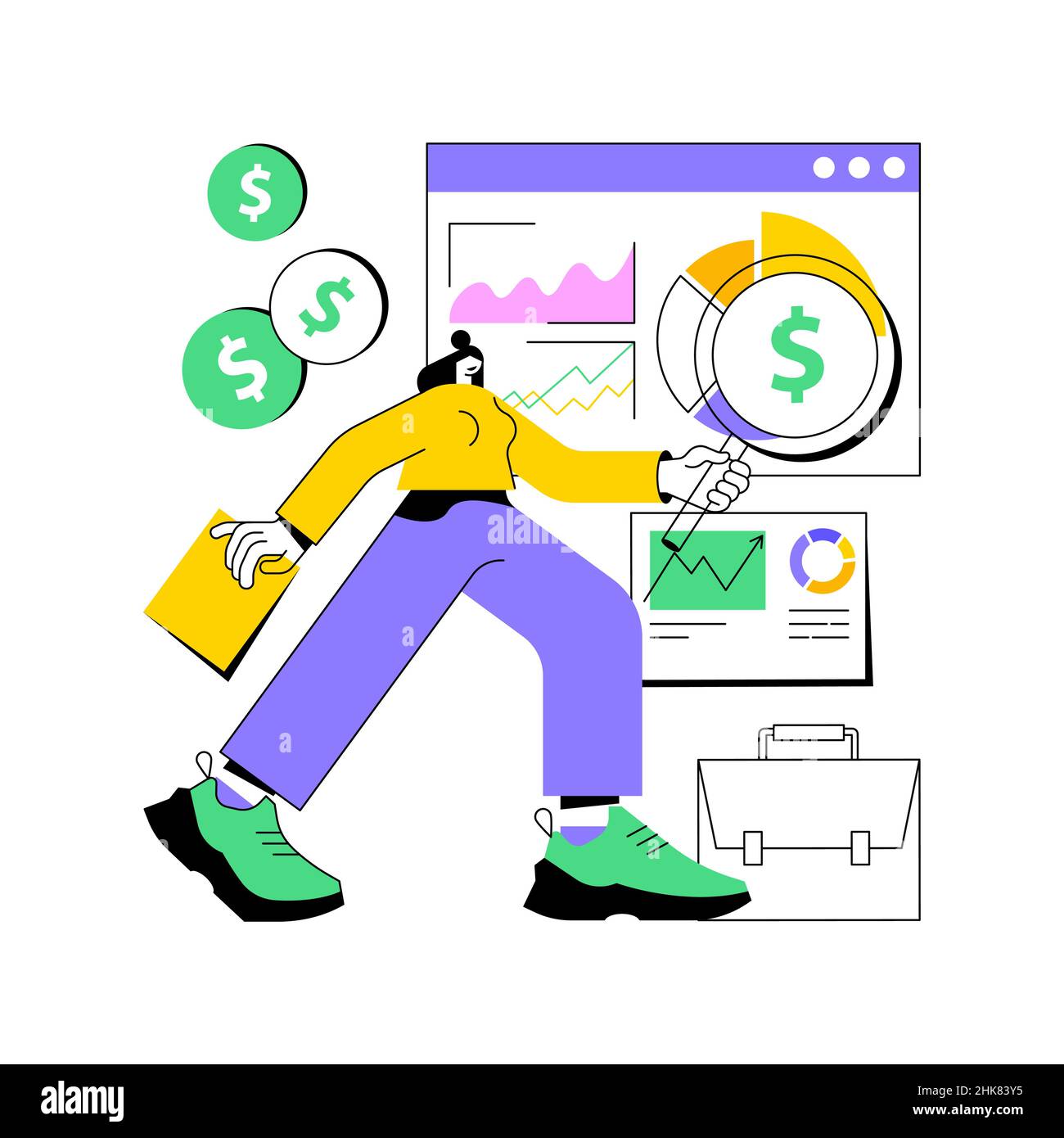 Enterprise accounting abstract concept vector illustration. Enterprise ...