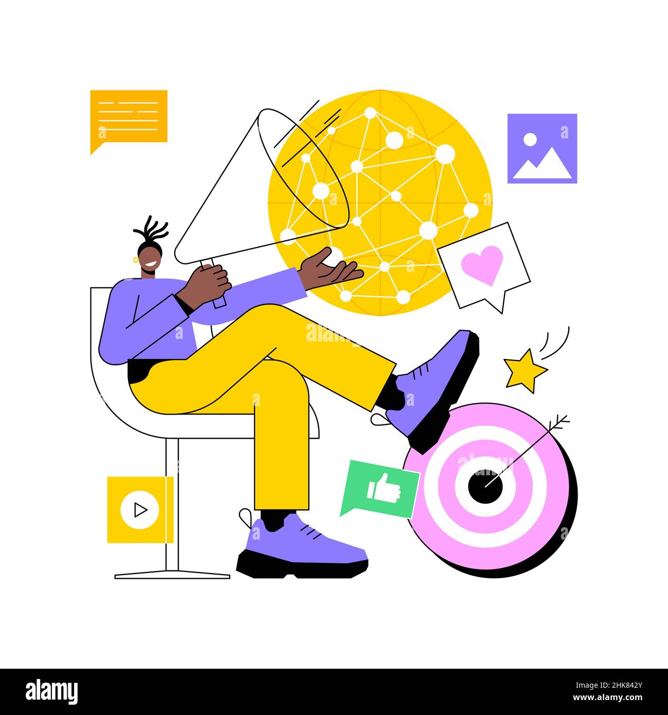 Macromarketing abstract concept vector illustration. Social influence ...