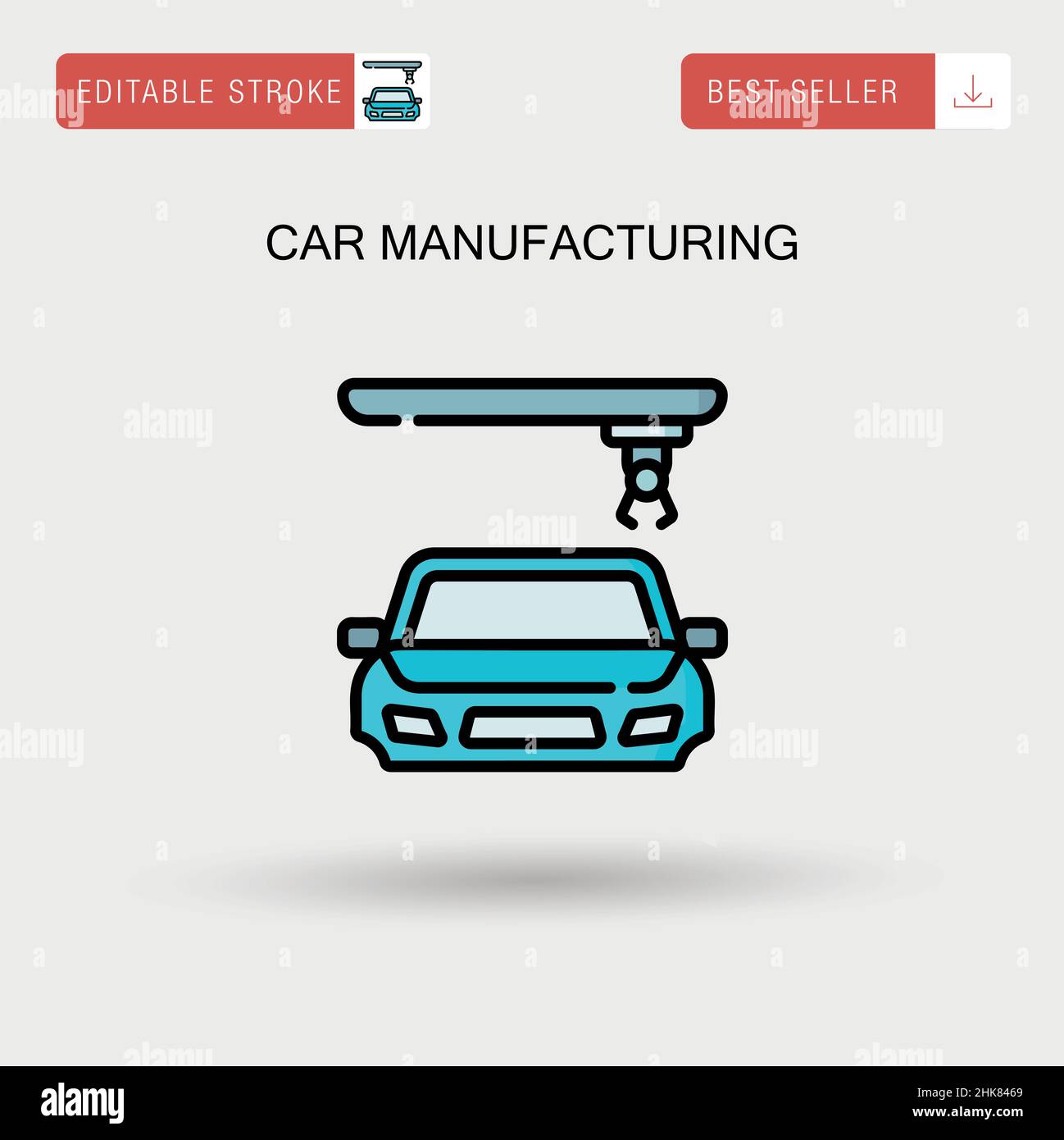 Car manufacturing Simple vector icon Stock Vector Image & Art - Alamy