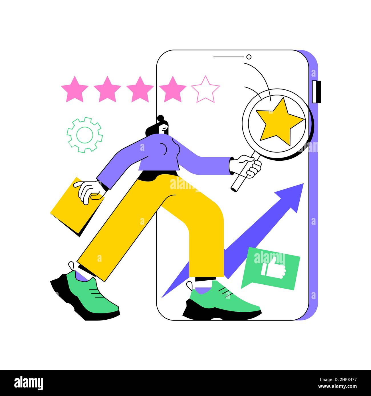 Online reputation management abstract concept vector illustration ...