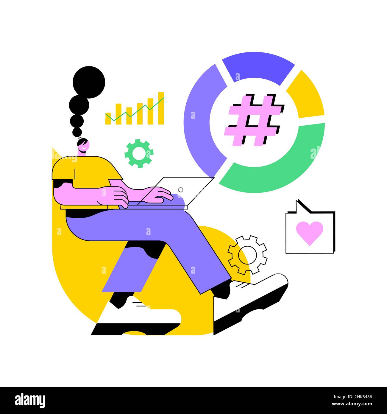 Tag management abstract concept vector illustration. Tag management ...