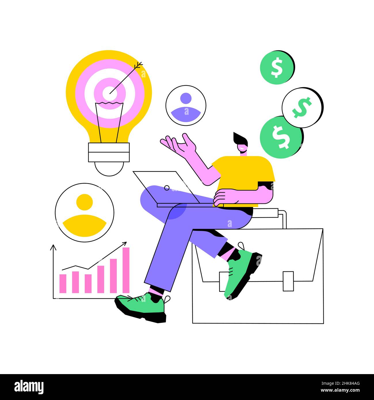 Project initiation abstract concept vector illustration. Project ...