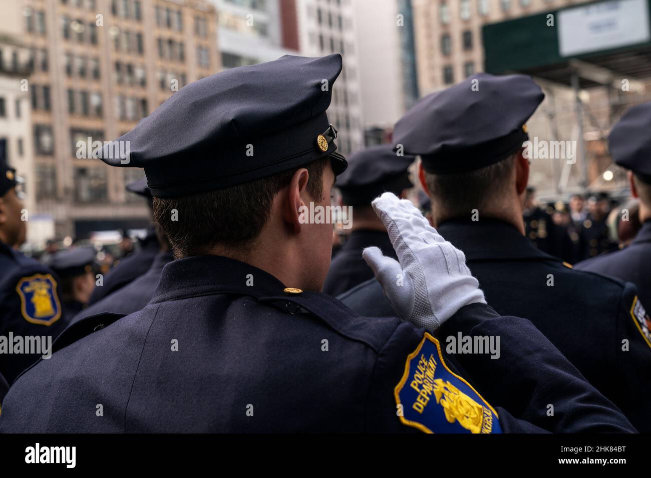 Funeral was held at Saint Patrick's Cathedral for the fallen police ...