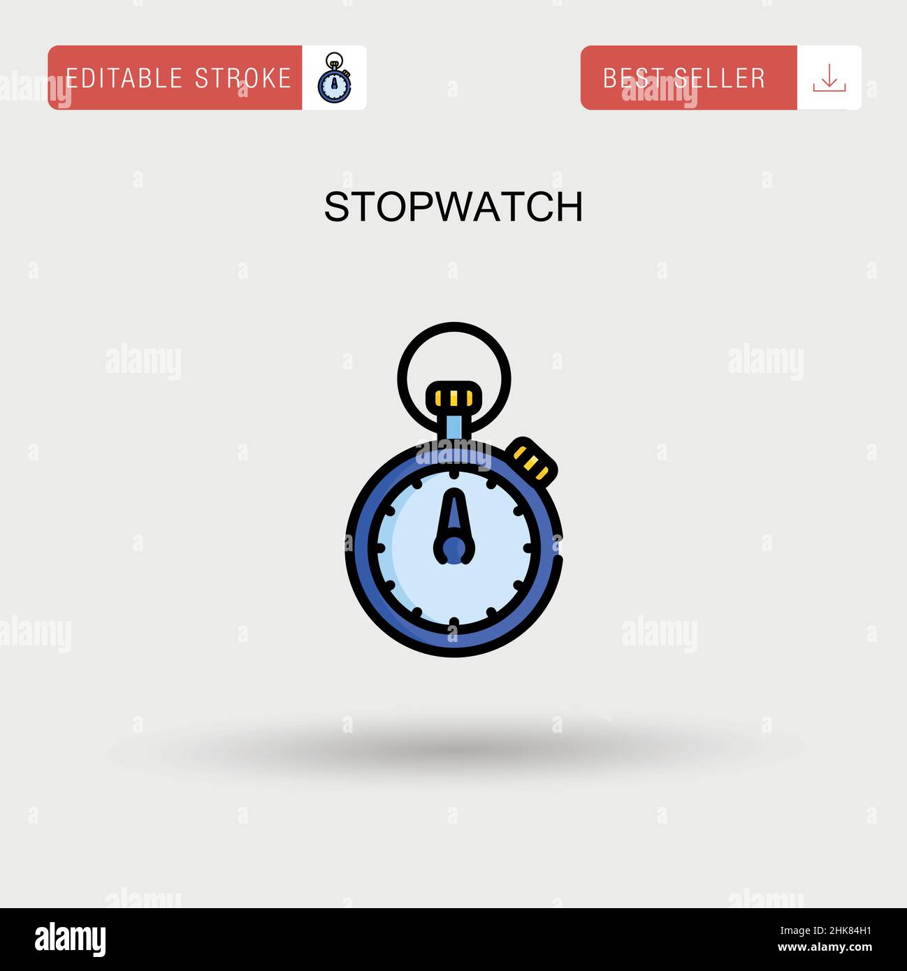 Stopwatch Simple vector icon Stock Vector Image & Art - Alamy