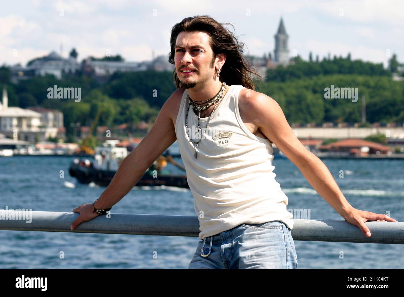 ISTANBUL, TURKEY - JULY 16: Famous Turkish rock musician, singer and ...