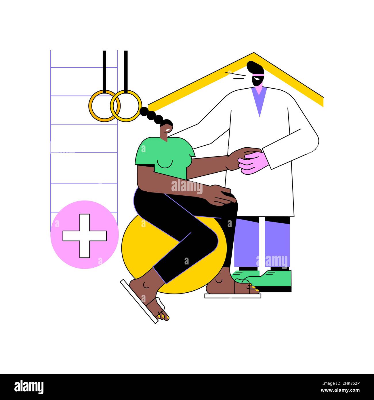 Rehabilitation Hospital Abstract Concept Vector Illustration Rehab