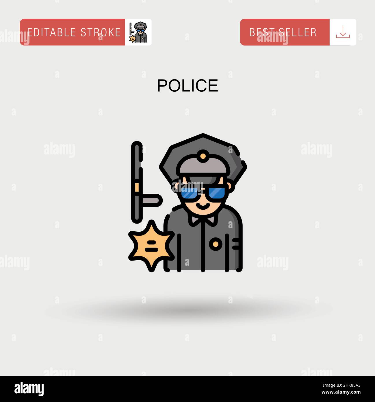 Night patrol vehicle Stock Vector Images - Alamy