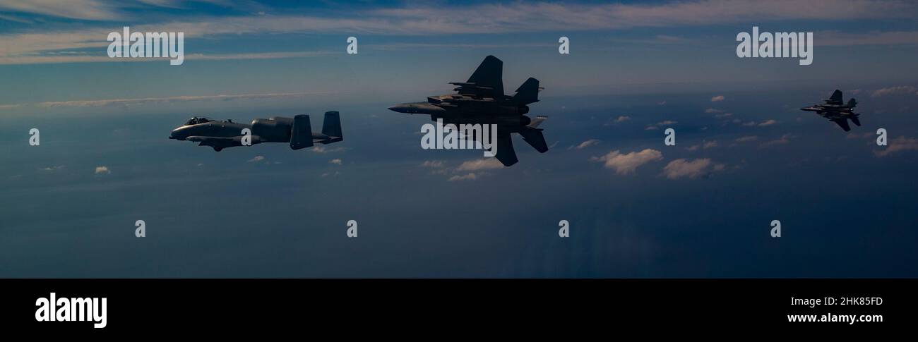 A formation of 4th generation fighter jets from the 40th Flight Test ...