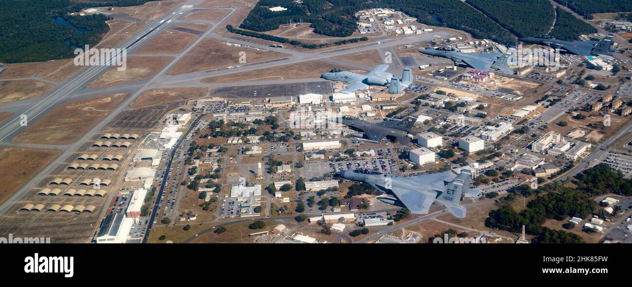 A formation of 4th generation fighter jets from the 40th Flight Test ...