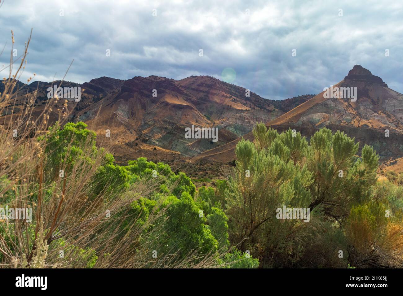 Beautiful scenery in John Day Fossil Beds National Monument, Oregon ...