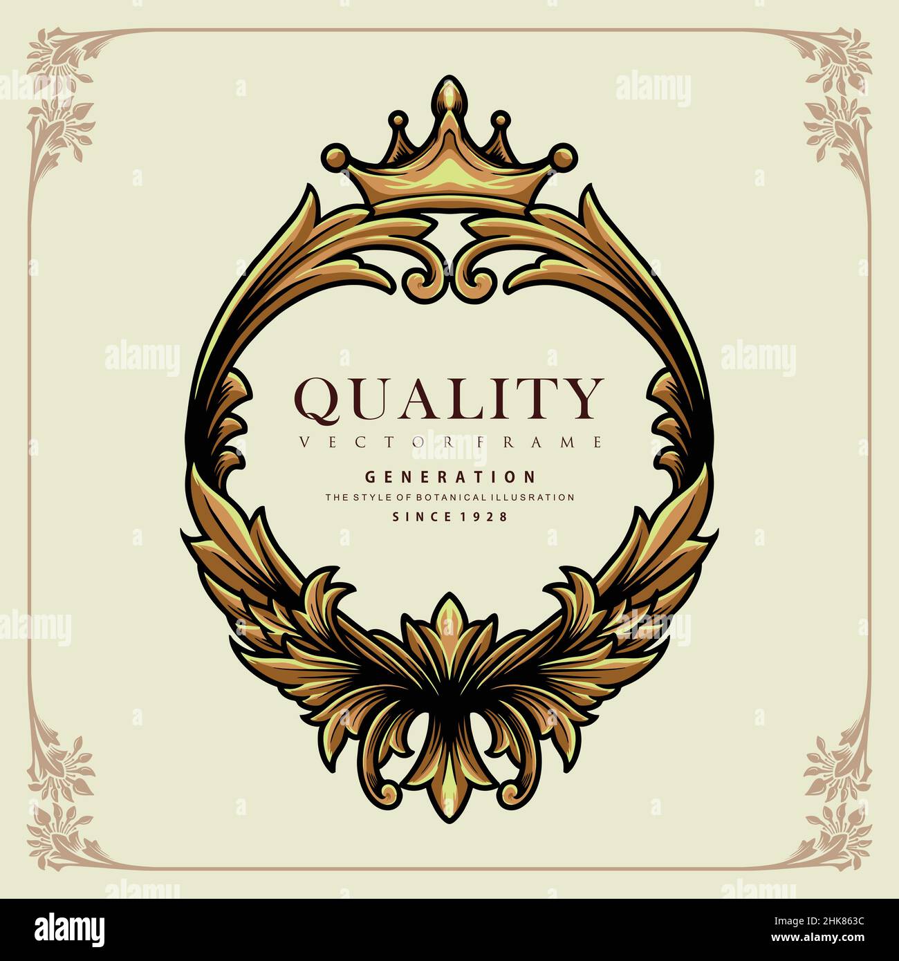 Ellipse Frame Calligraphy Borders Vector illustrations for your work ...