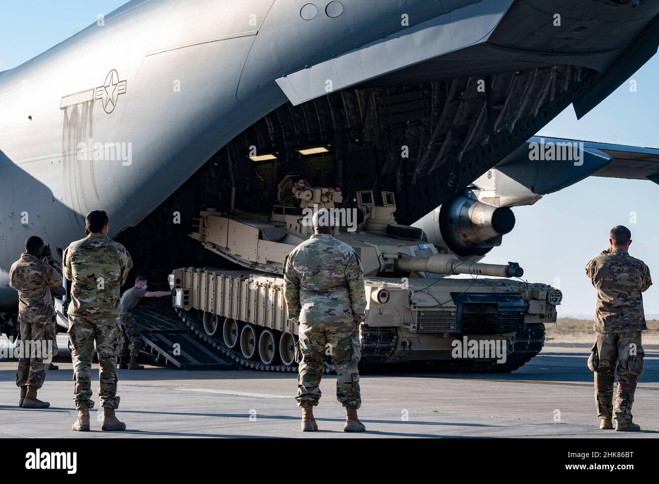 A U.S. Army M1A2 SEPv2 Abrams Tank assigned to 1st Battalion, 163rd ...