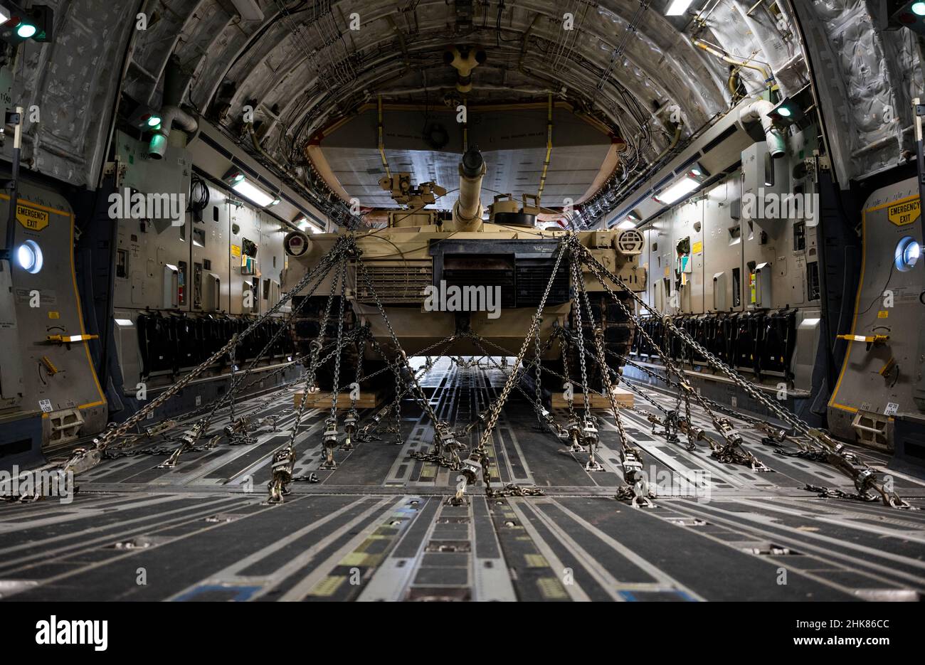 A U.S. Army M1A2 SEPv2 Abrams Tank assigned to 1st Battalion, 163rd ...