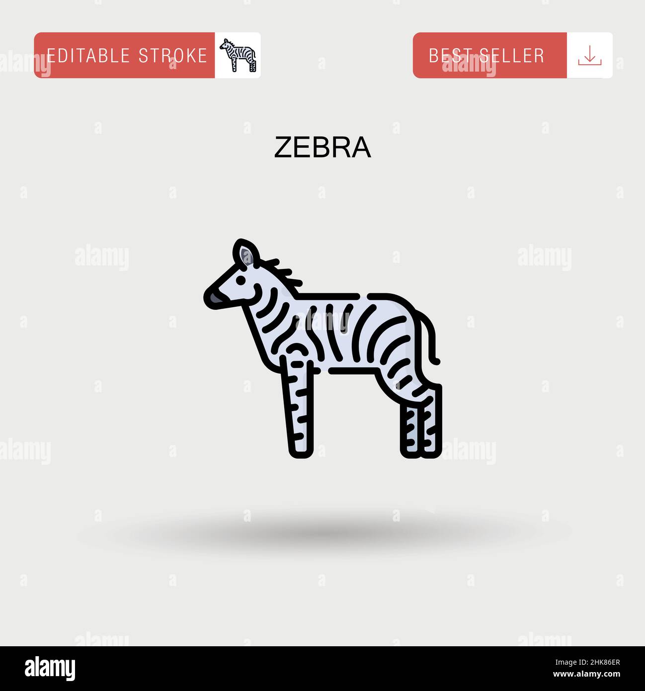 Zebra simple hi-res stock photography and images - Alamy