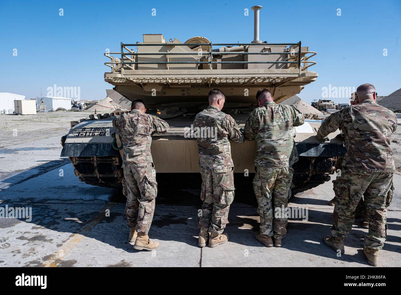 U.S. Army Soldiers of 1st Battalion, 163rd Cavalry Regiment, Task Force ...