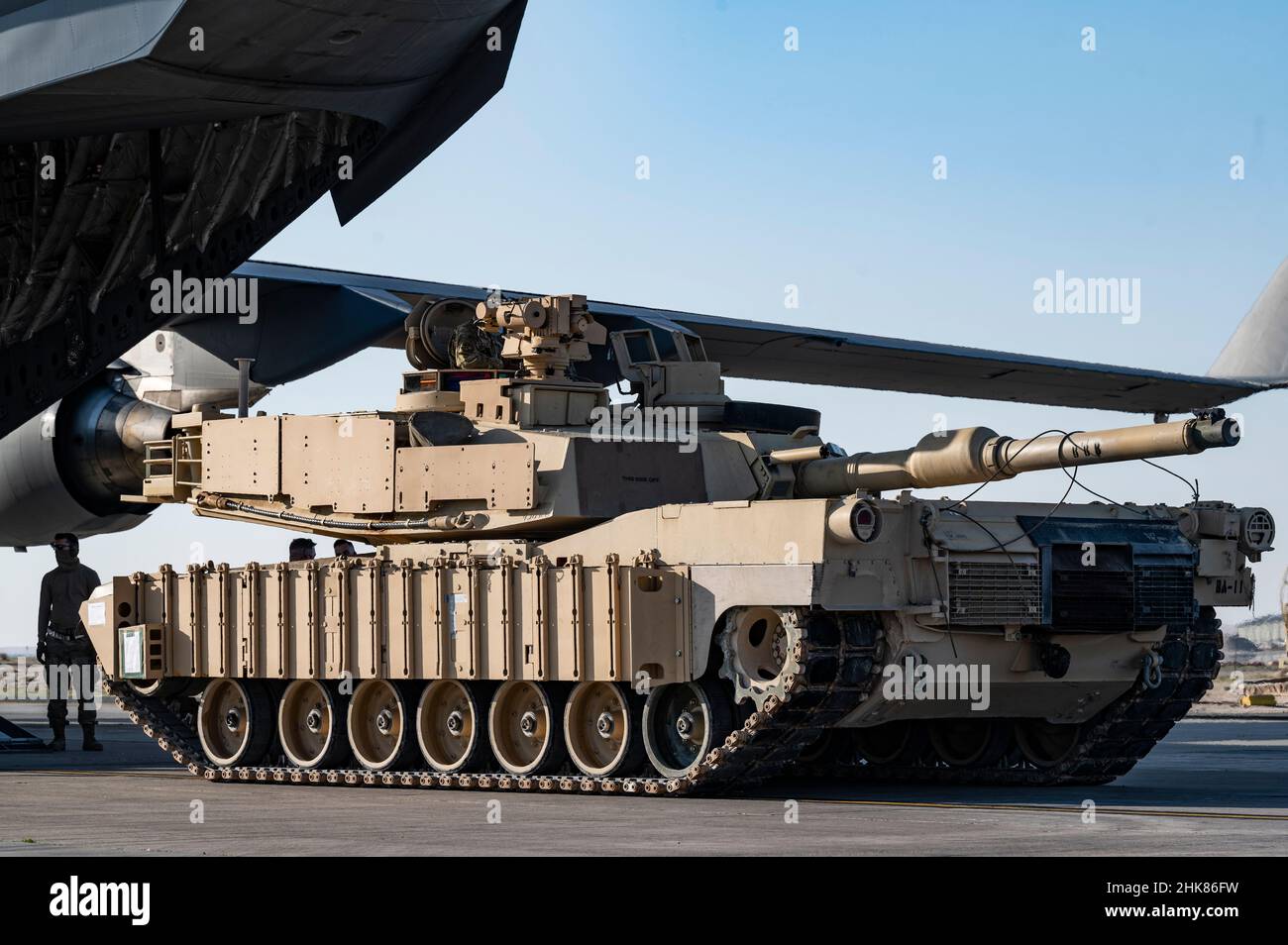 A U.S. Army M1A2 SEPv2 Abrams Tank assigned to 1st Battalion, 163rd ...