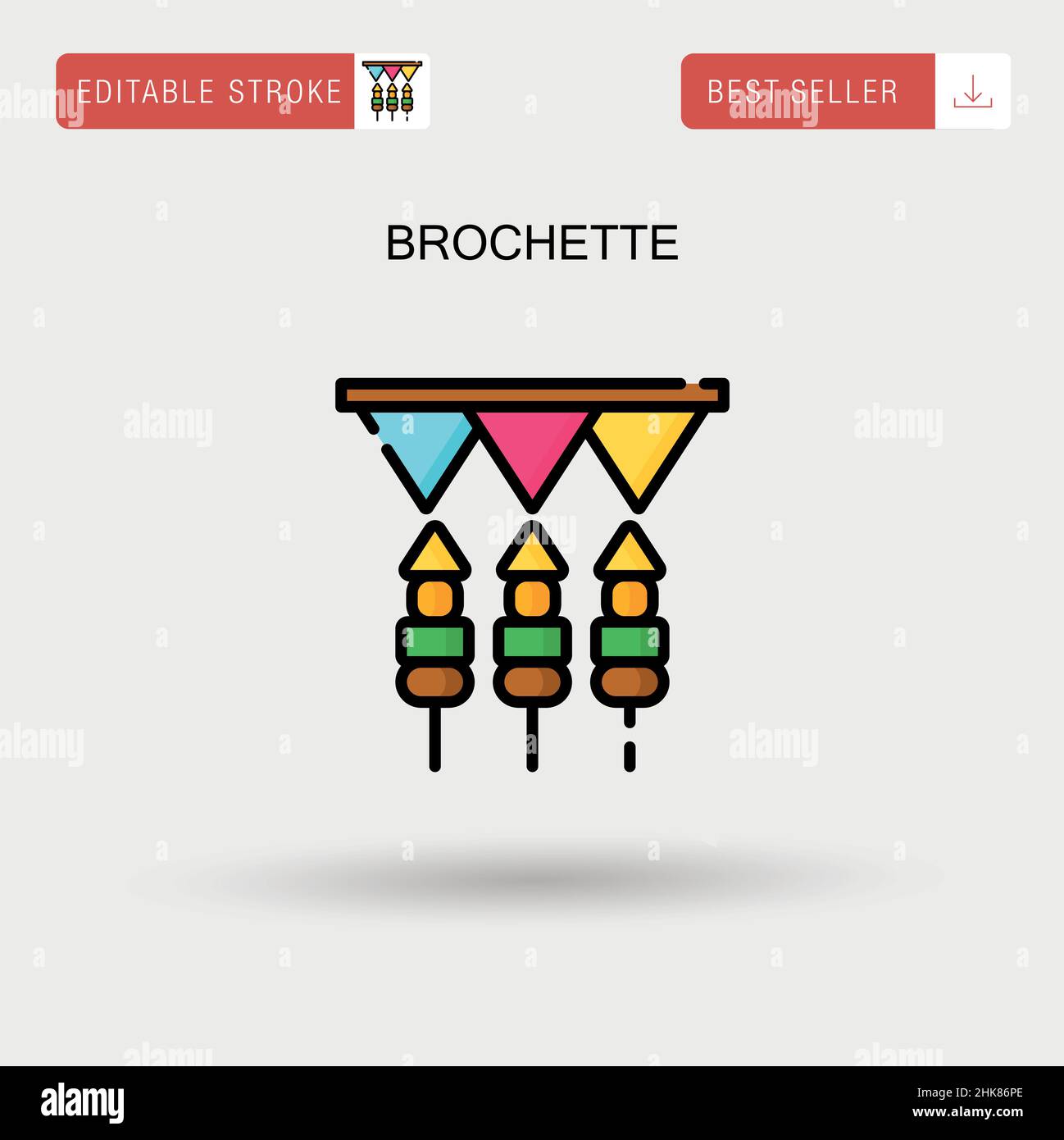 Simple illustration roasted chicken hi-res stock photography and images ...