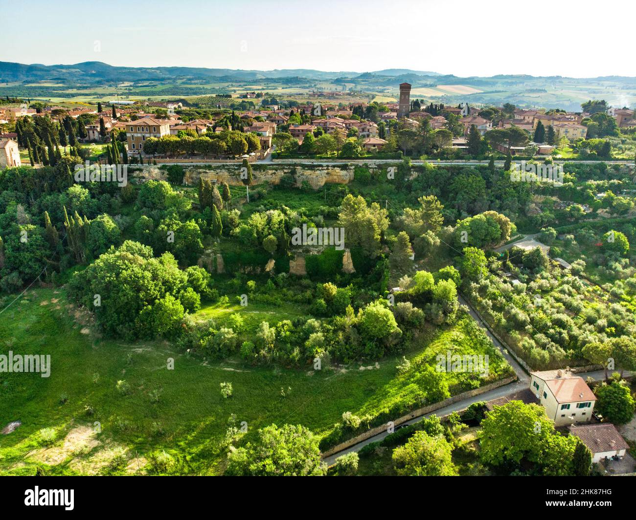 Pienza aerial hi-res stock photography and images - Alamy