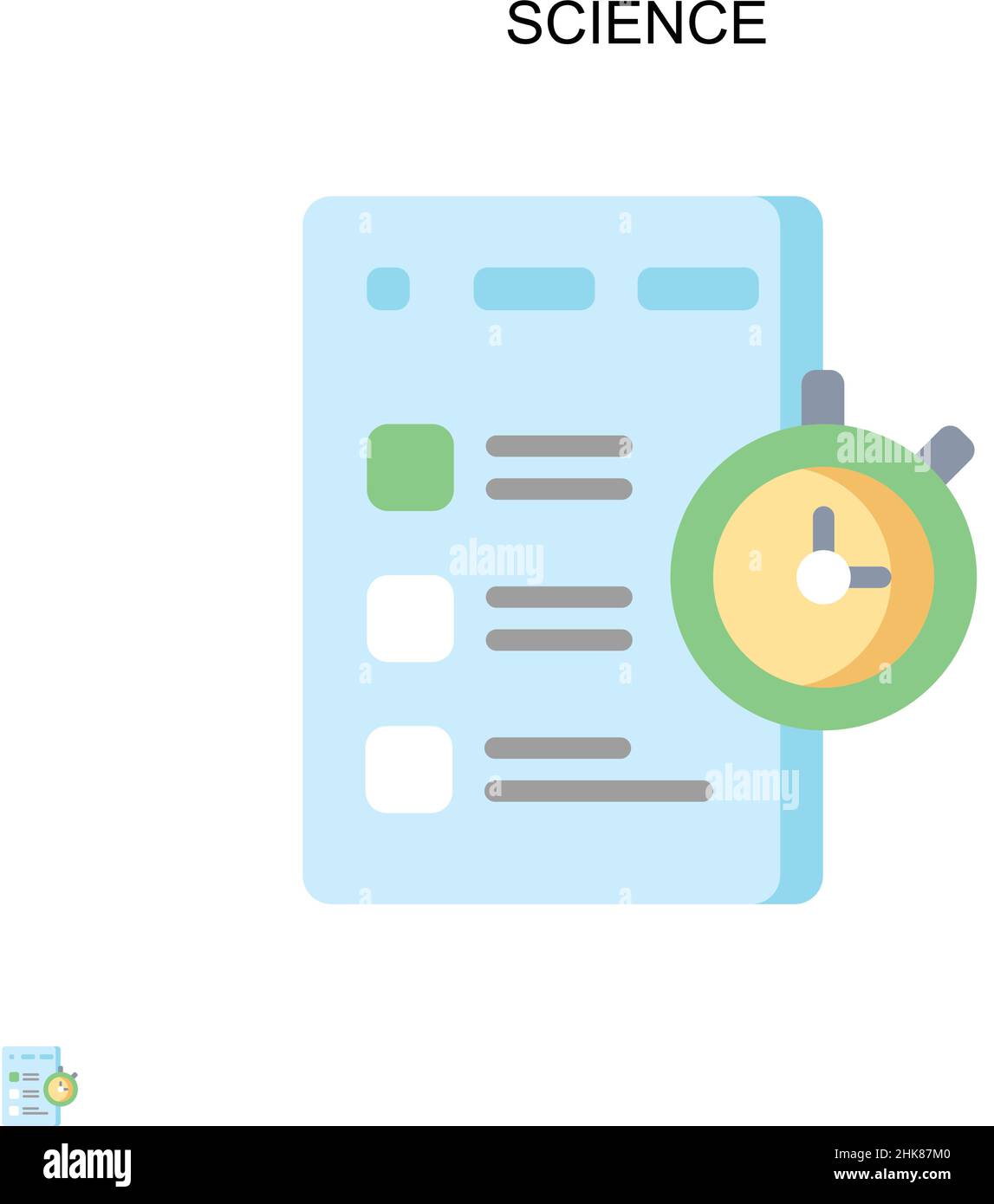 Science Simple vector icon. Illustration symbol design template for web ...