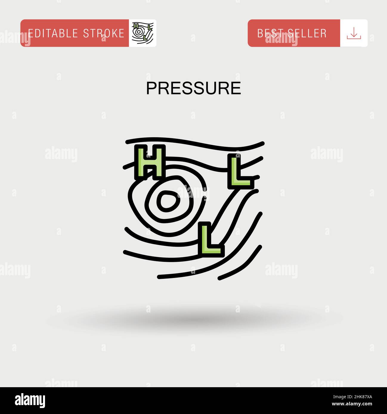 Pressure Simple vector icon Stock Vector Image & Art - Alamy