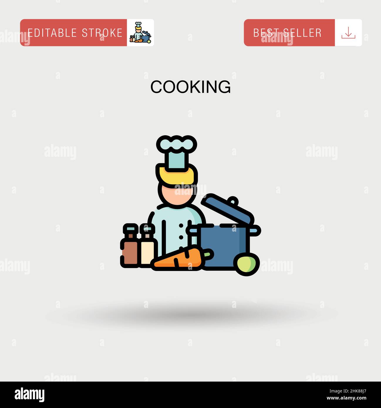 Cooking Simple vector icon Stock Vector Image & Art - Alamy