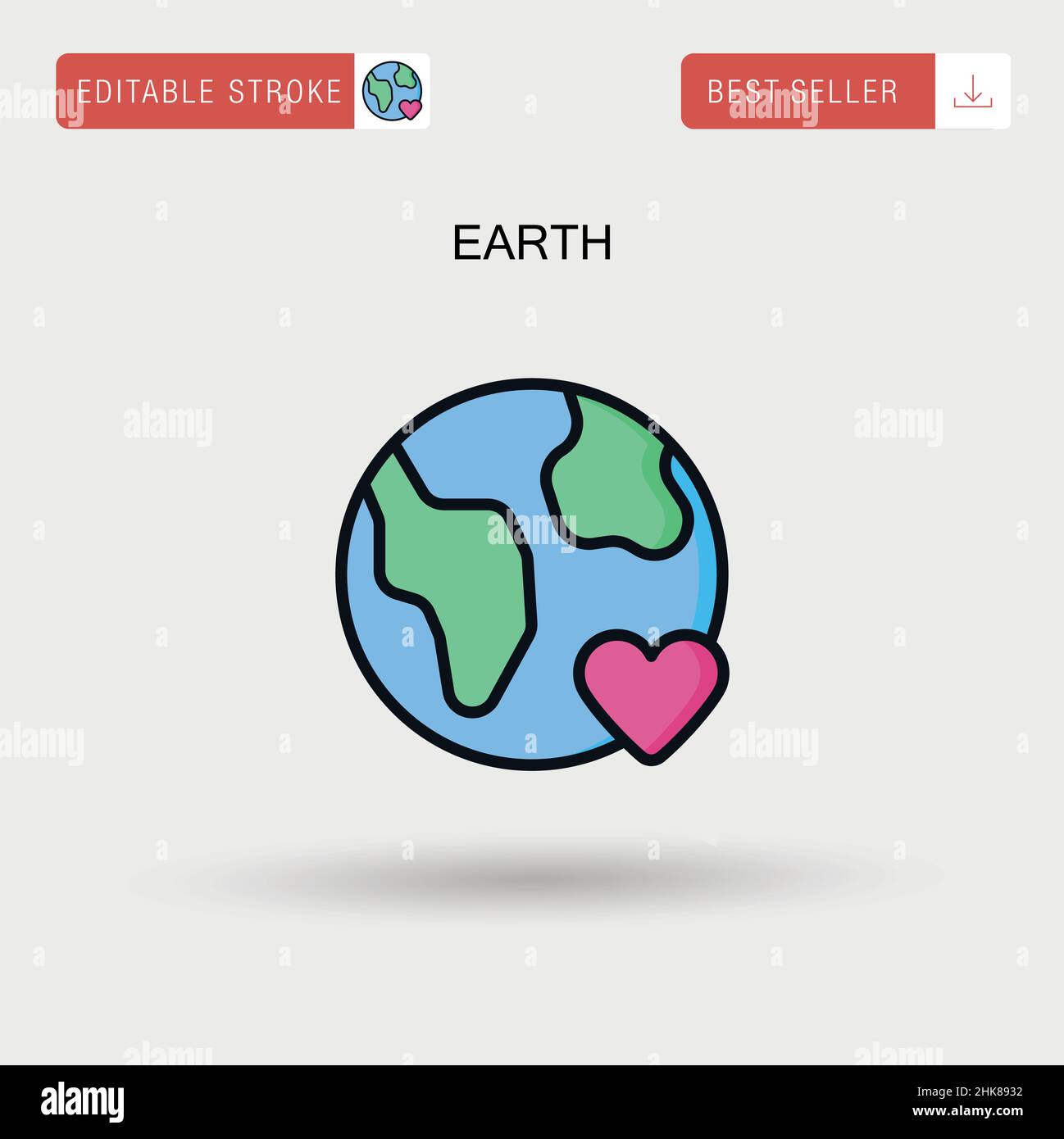 Earth Simple vector icon Stock Vector Image & Art - Alamy