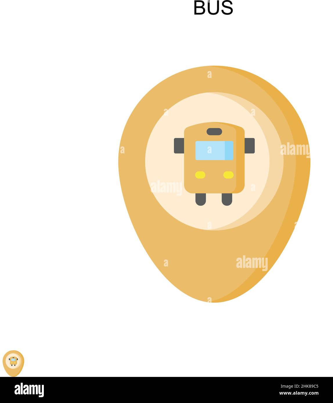 Bus Simple vector icon. Illustration symbol design template for web ...
