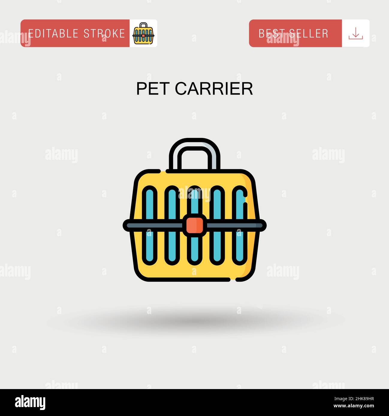 Pet carrier Simple vector icon Stock Vector Image & Art - Alamy