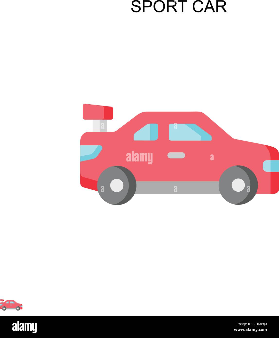 Sport Car Simple Vector Icon Illustration Symbol Design Template For Web Mobile Ui Element