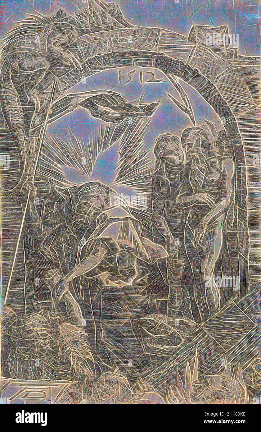 Inspired by Harrowing of Hell. (Reverse copy after Albrecht Dürer's ...