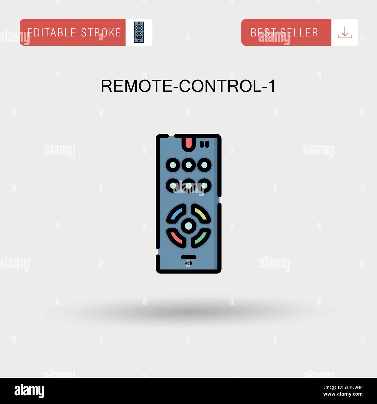 Remote-control-1 Simple vector icon Stock Vector Image & Art - Alamy