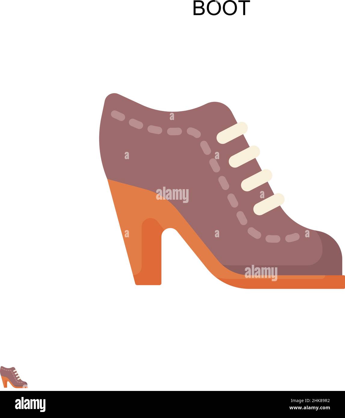 Boot Simple vector icon. Illustration symbol design template for web ...