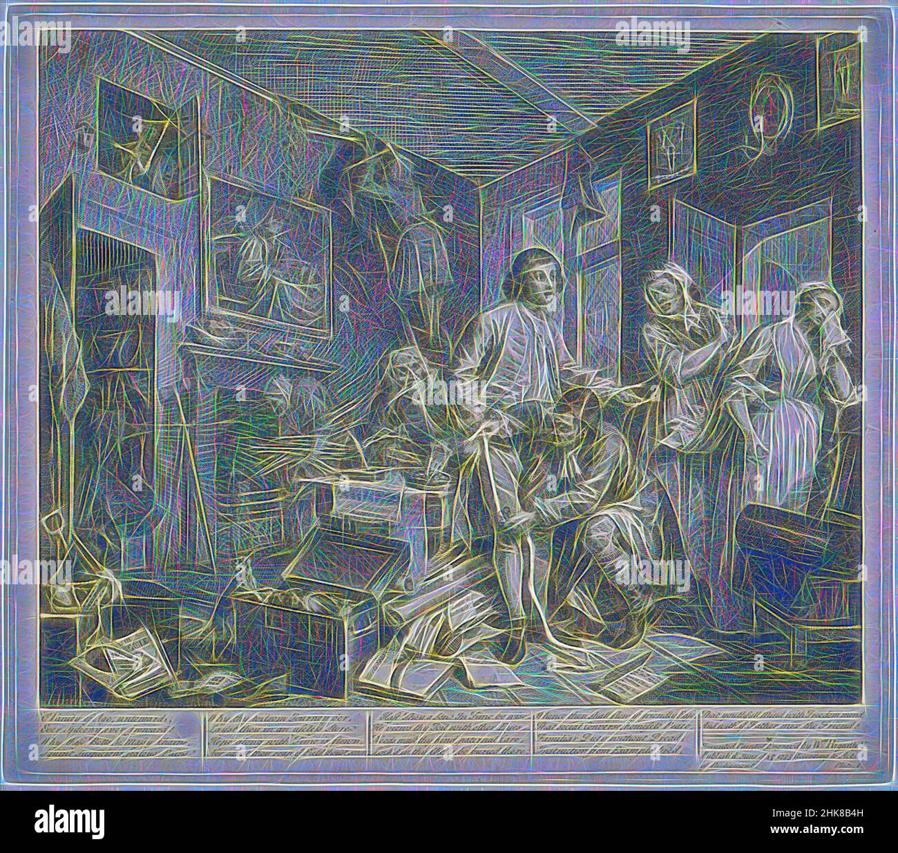 Inspired by A rake's progress. Plate 1. The Rake taking possession of ...