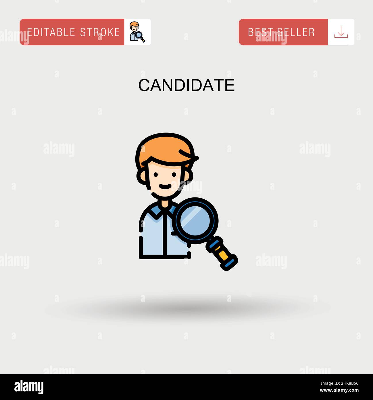 Young woman job candidate Stock Vector Images - Alamy