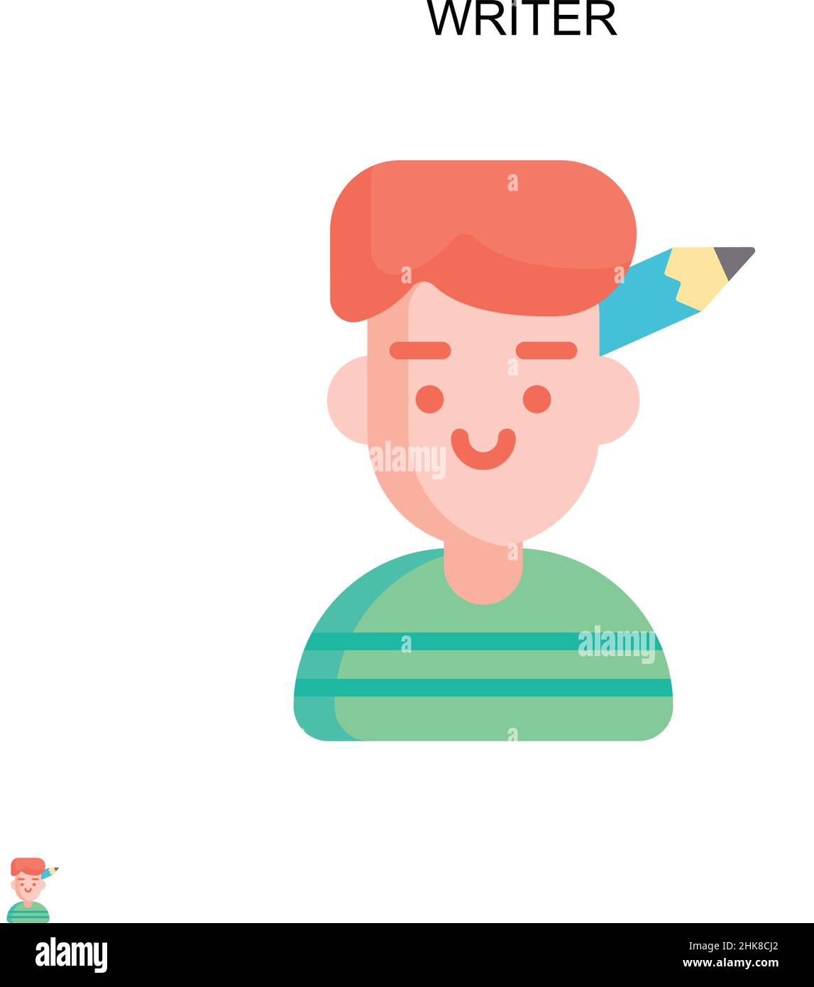 Writer type female Stock Vector Images - Alamy