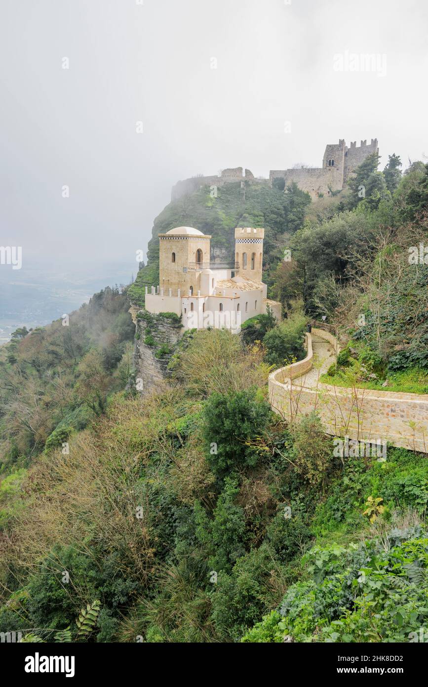 Venus Castle, Erice, Sicily, Italy Stock Photo - Alamy