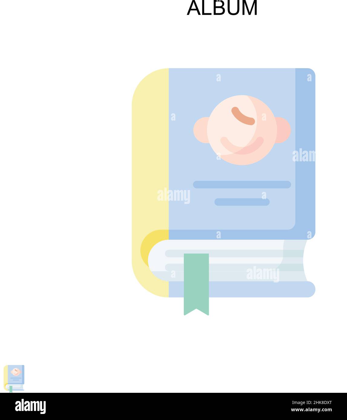 Album Simple vector icon. Illustration symbol design template for web ...