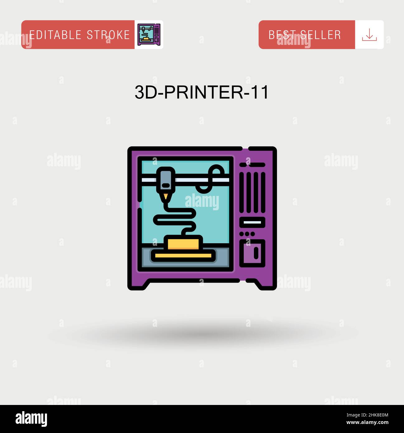 3d-printer-11 Simple vector icon Stock Vector Image & Art - Alamy