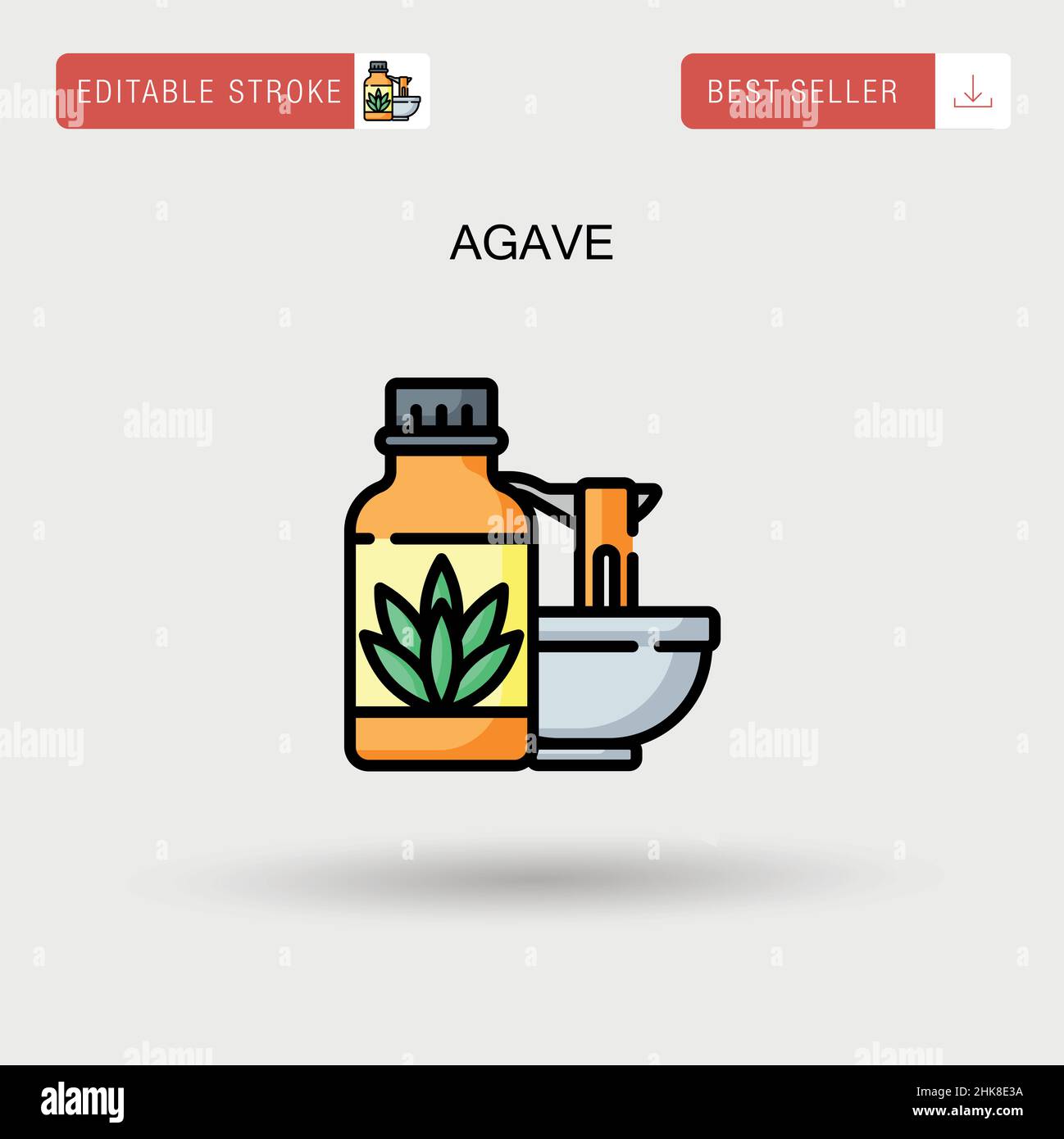 Agave field Stock Vector Images - Alamy