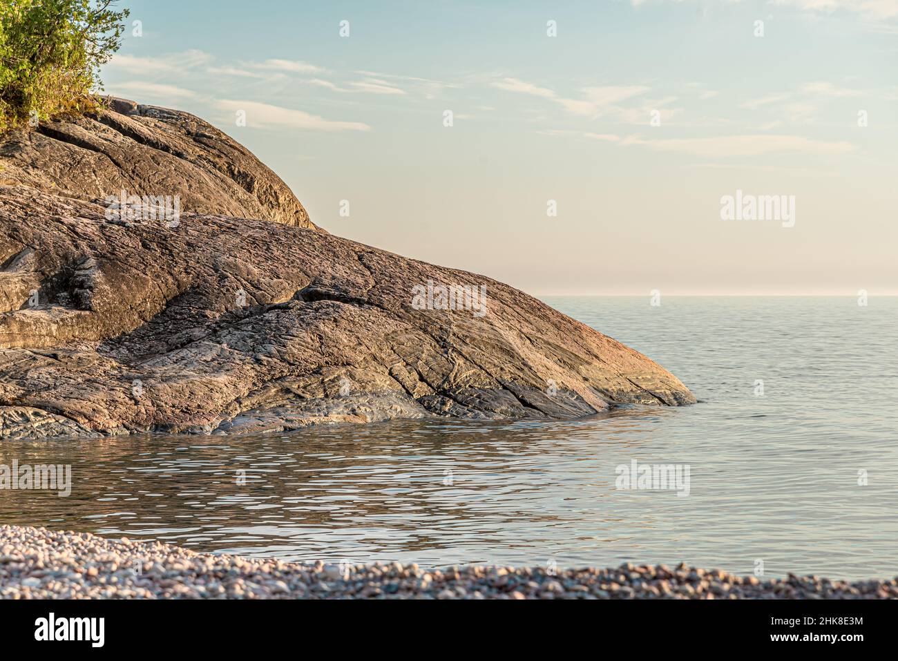 Sunset over surface of the beautiful Superior Lake Stock Photo - Alamy