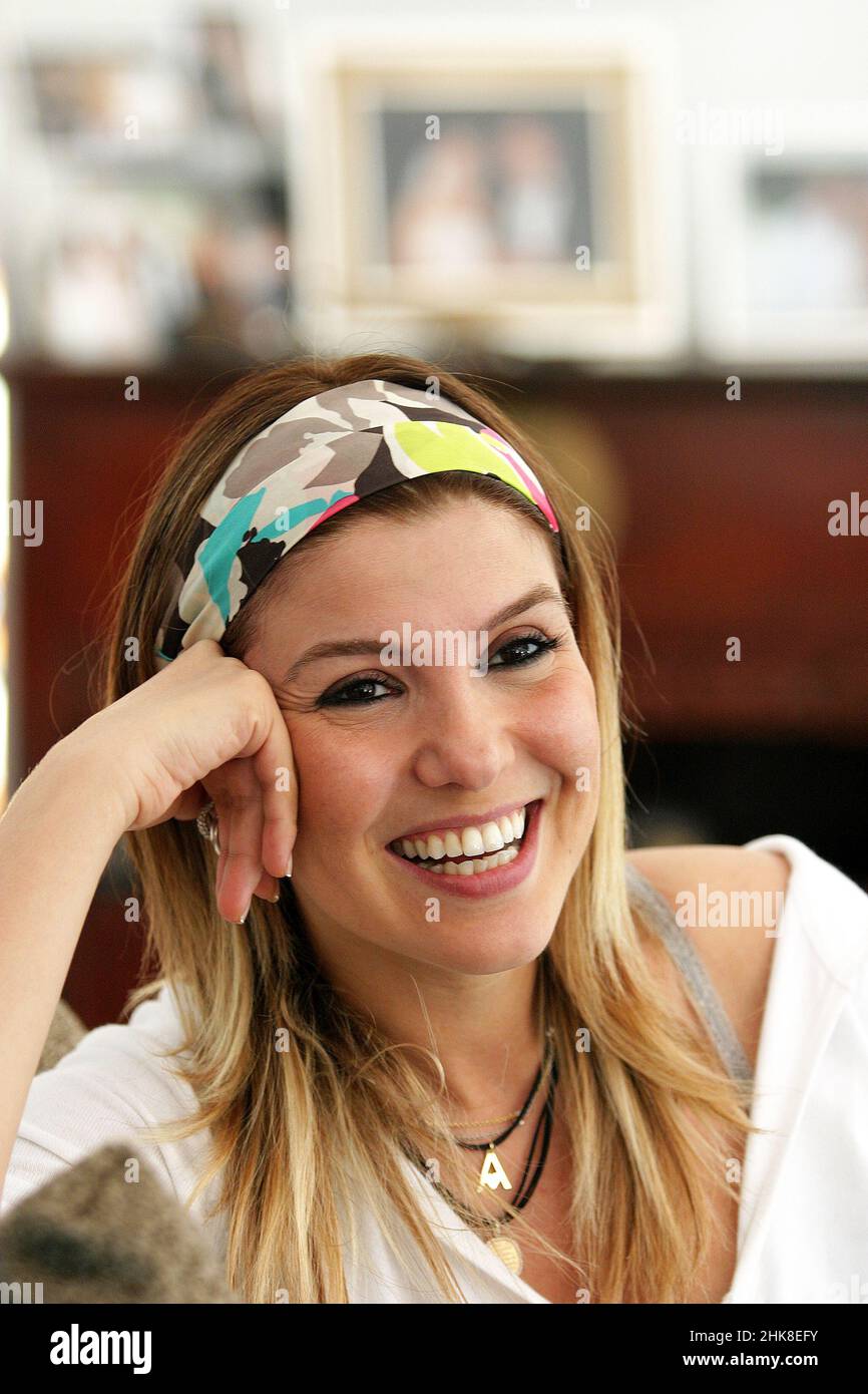 ISTANBUL, TURKEY - APRIL 14: Famous Turkish singer, actress and talk ...