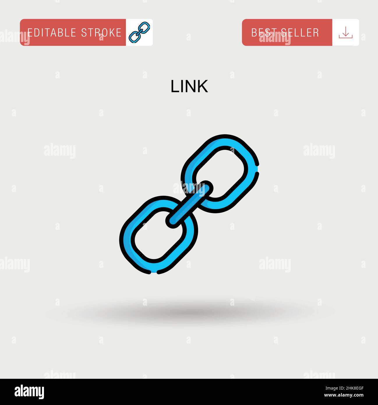 Hyperlink icon vector hi-res stock photography and images - Alamy