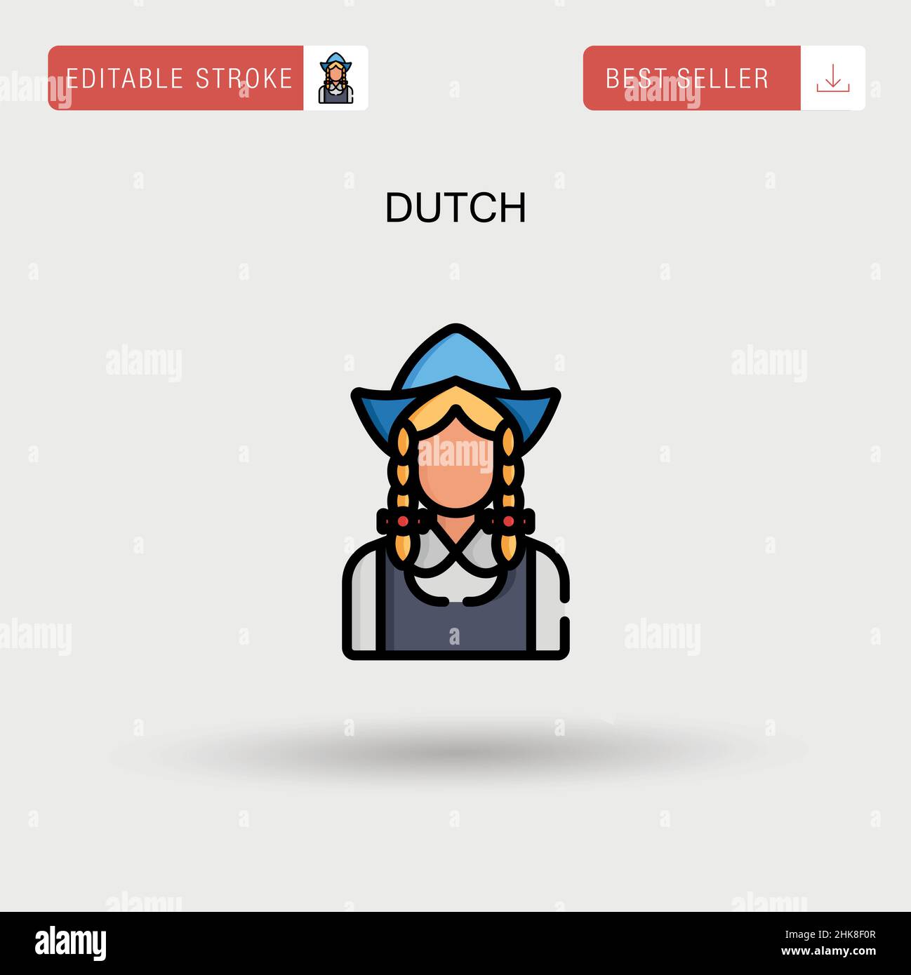Dutch Simple vector icon Stock Vector Image & Art - Alamy