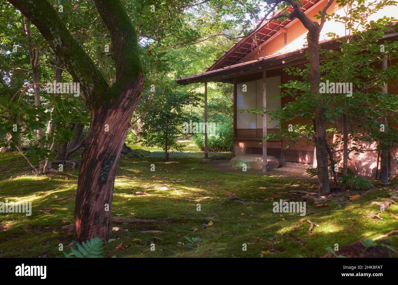 The old Oribe-do tea house dedicated to the memory of Lord Furuta Oribe ...