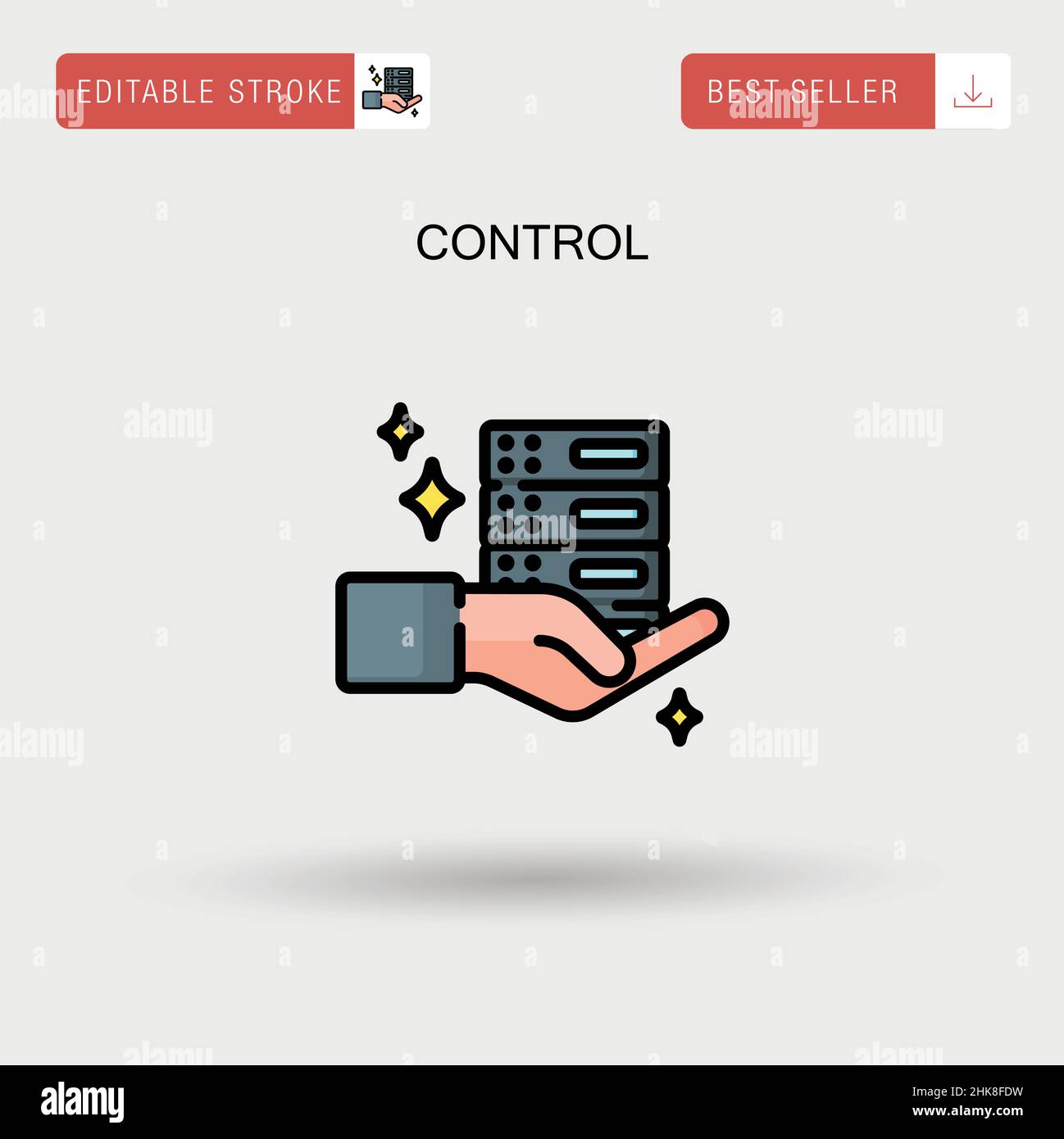 Control Simple vector icon Stock Vector Image & Art - Alamy